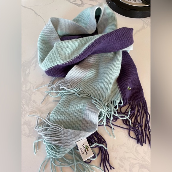 Lacoste | Accessories | Lacoste Beautiful Scarf Made In Wool | Poshmark